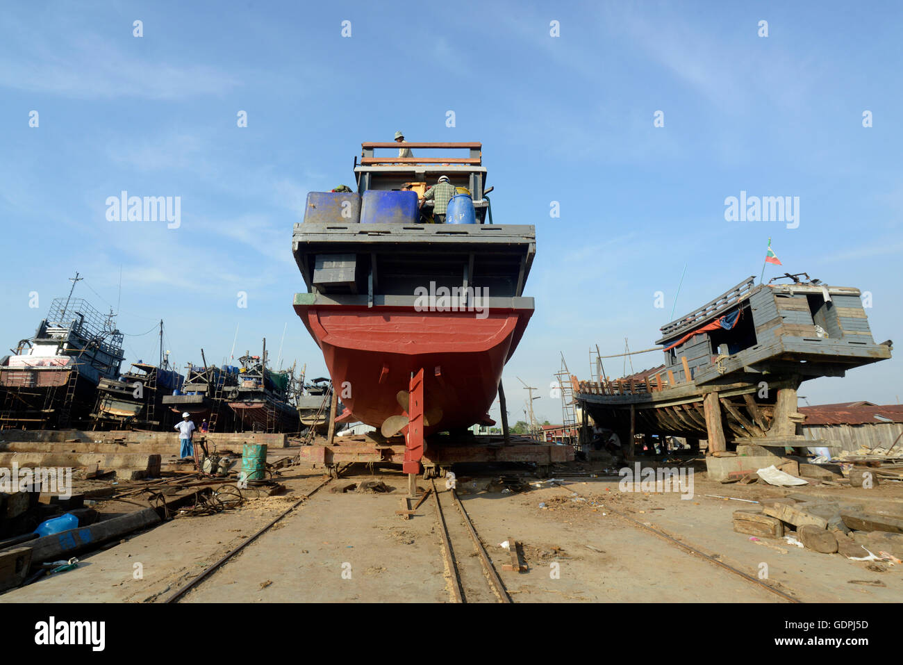 a Ship manufactur in the city of Myeik in the south in Myanmar in ...