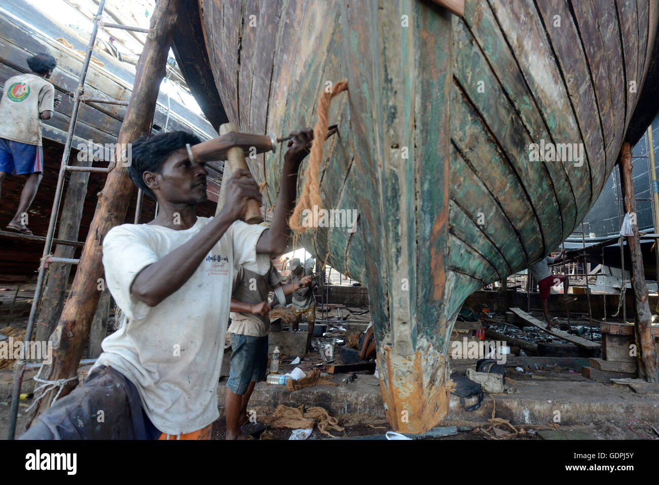 a Ship manufactur in the city of Myeik in the south in Myanmar in ...