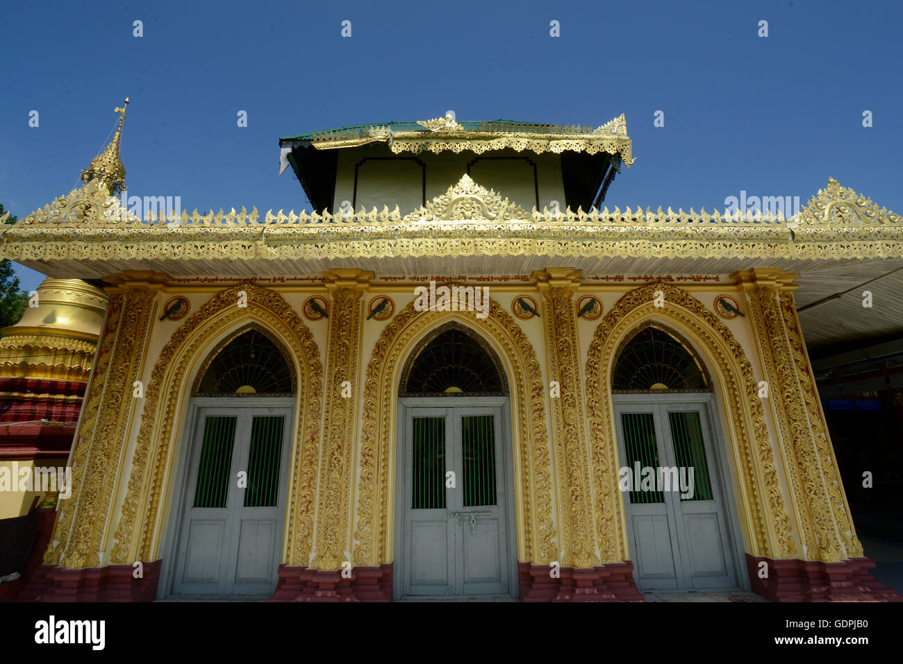 the Temple Theindawgyi shrine over the city of Myeik in the south in ...