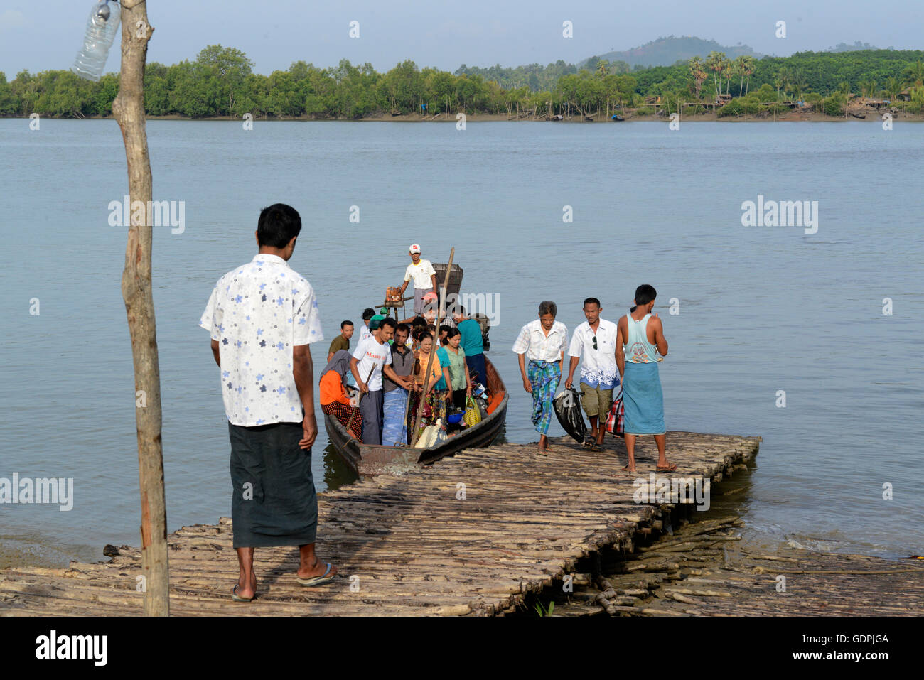 the landscape in a village near the city of Myeik in the south in ...