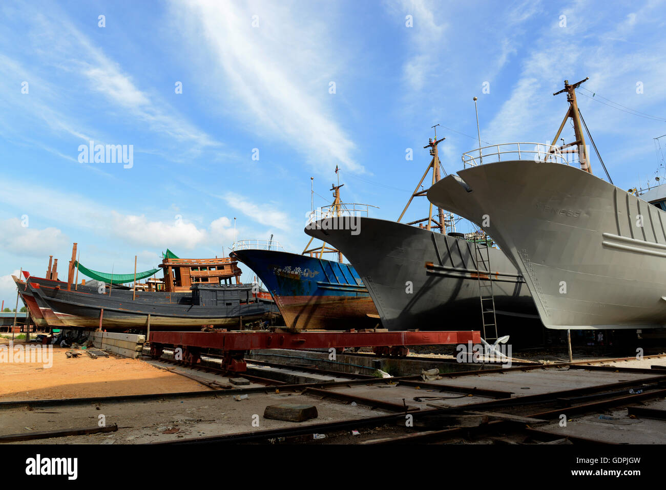 a Ship manufactur in the city of Myeik in the south in Myanmar in ...