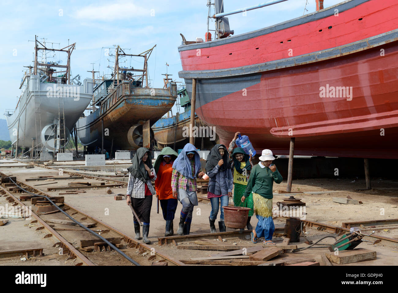 a Ship manufactur in the city of Myeik in the south in Myanmar in ...