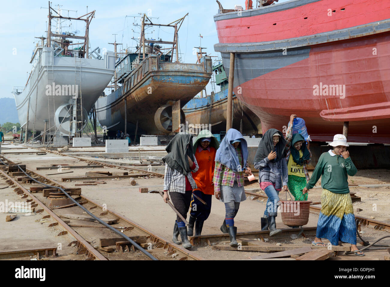 a Ship manufactur in the city of Myeik in the south in Myanmar in ...