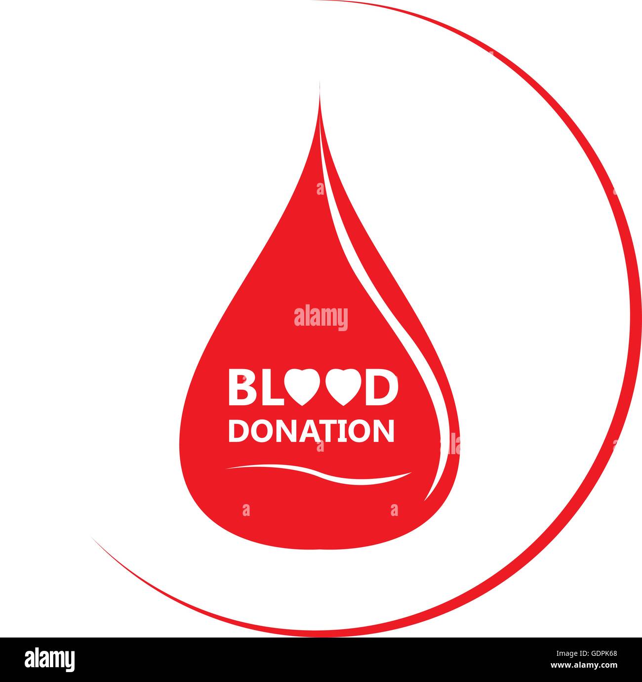 Isolated drop shape, Blood donation, Vector illustration Stock Vector ...