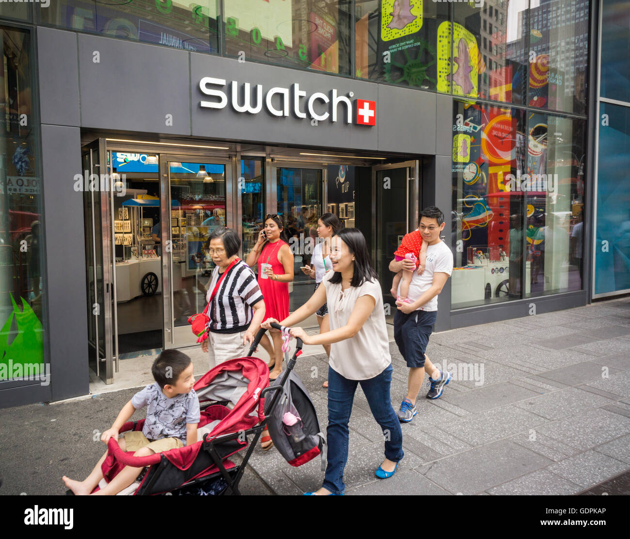 The Swatch store in Times Square in New York on Friday, July 15, 2016 ...