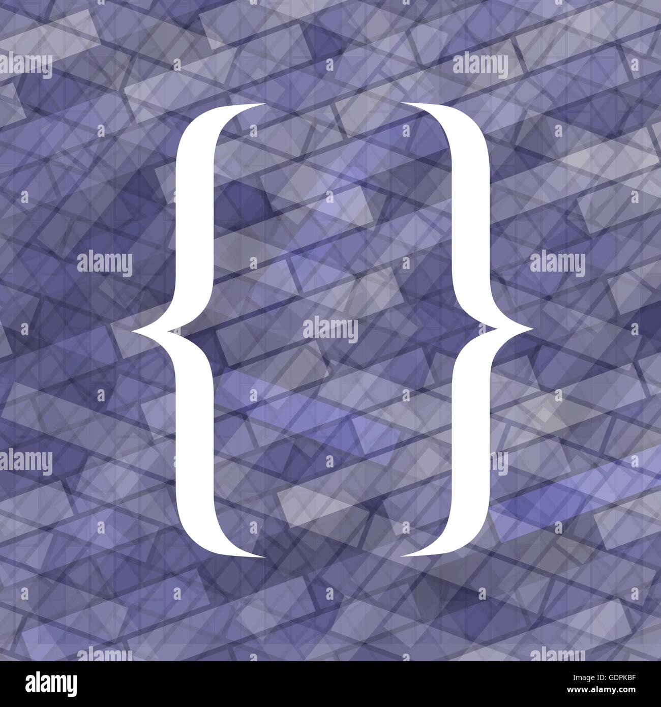 Curly Bracket Icon Stock Vector Image & Art - Alamy