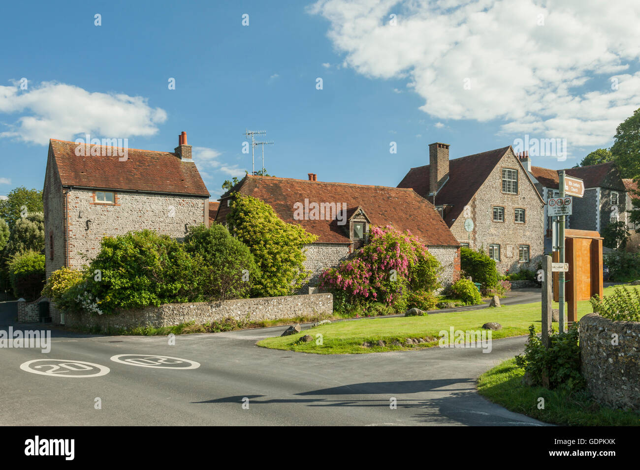 Summer afternoon in Ovingdean village, East Sussex Stock Photo - Alamy