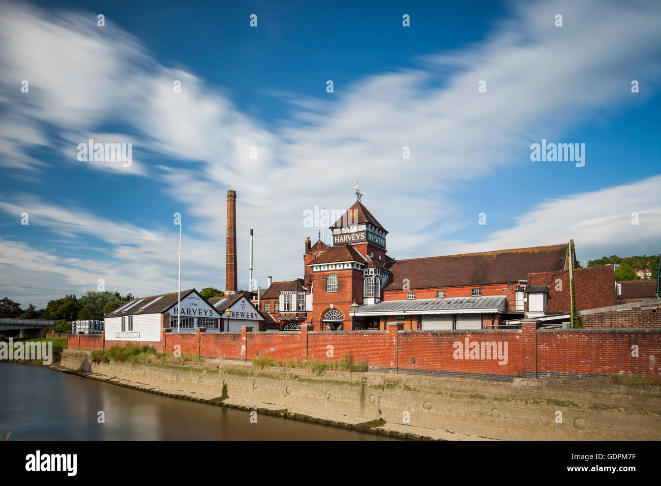 Summer afternoon at Harvey's Brewery in Lewes, England Stock Photo - Alamy