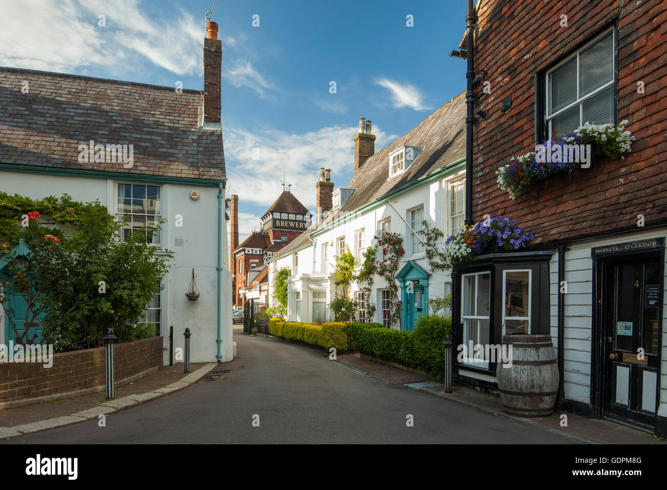 Summer afternoon on English's Passage in Lewes, England Stock Photo - Alamy