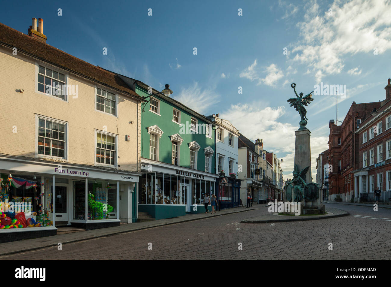 Summer evening on High Street in Lewes, England Stock Photo - Alamy