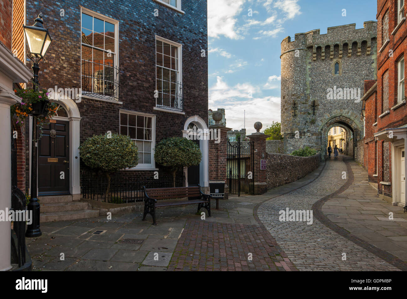 Lewes Castle gate, Lewes, England Stock Photo - Alamy