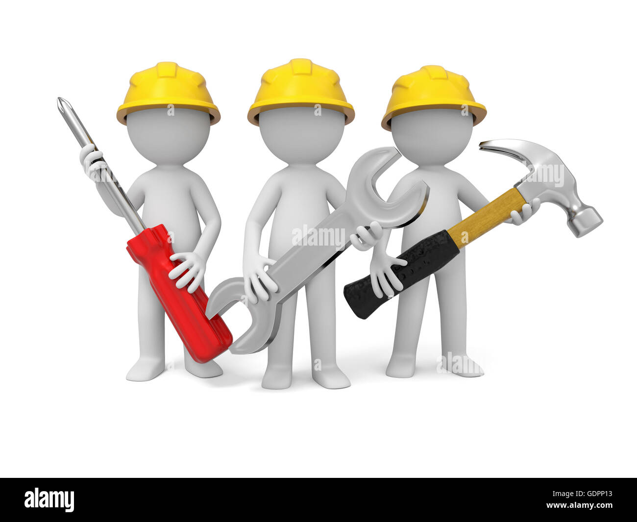 Industrial workers cartoon Cut Out Stock Images & Pictures - Alamy