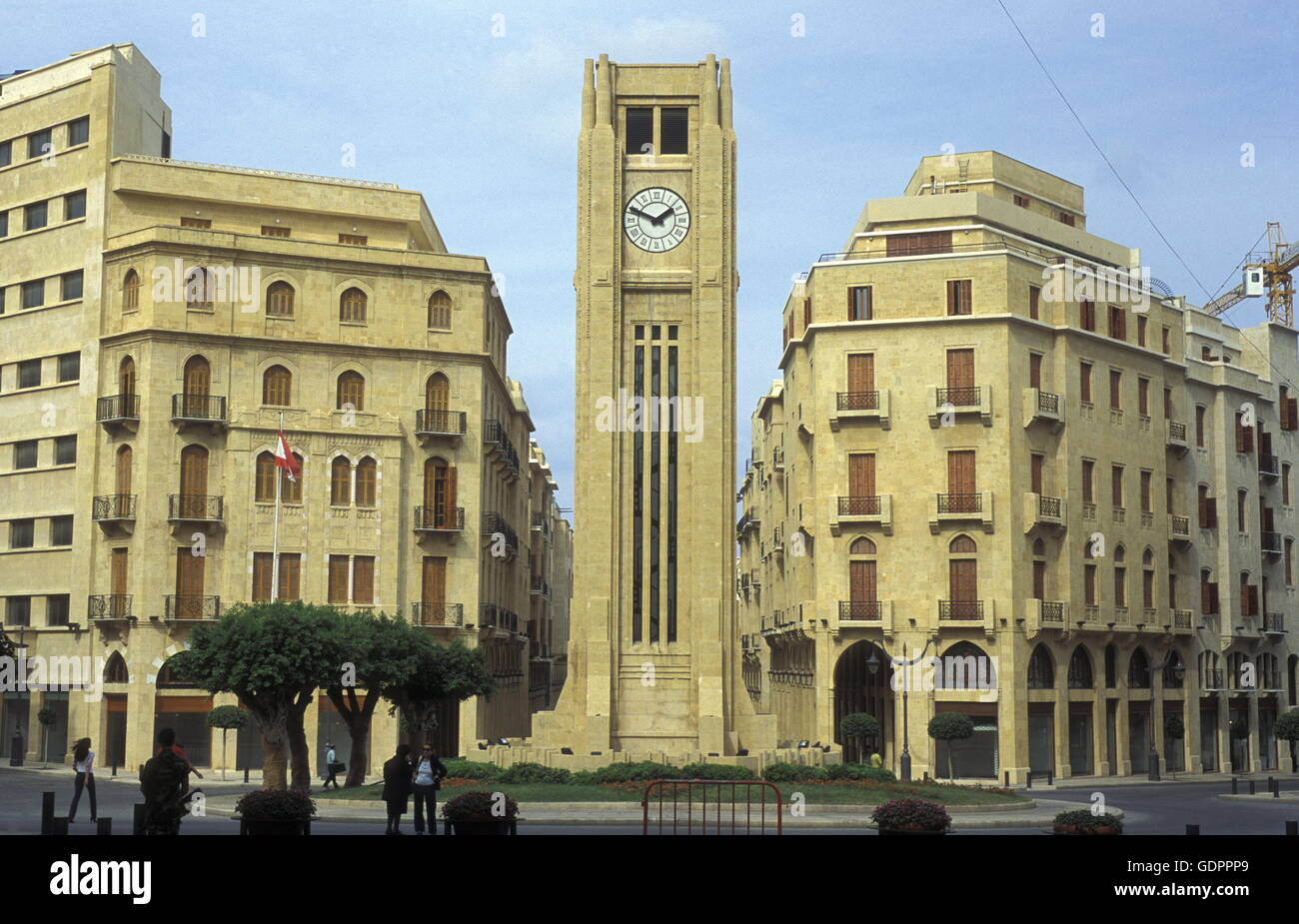 The city centre of Beirut on the coast in lebanon in the middle east ...
