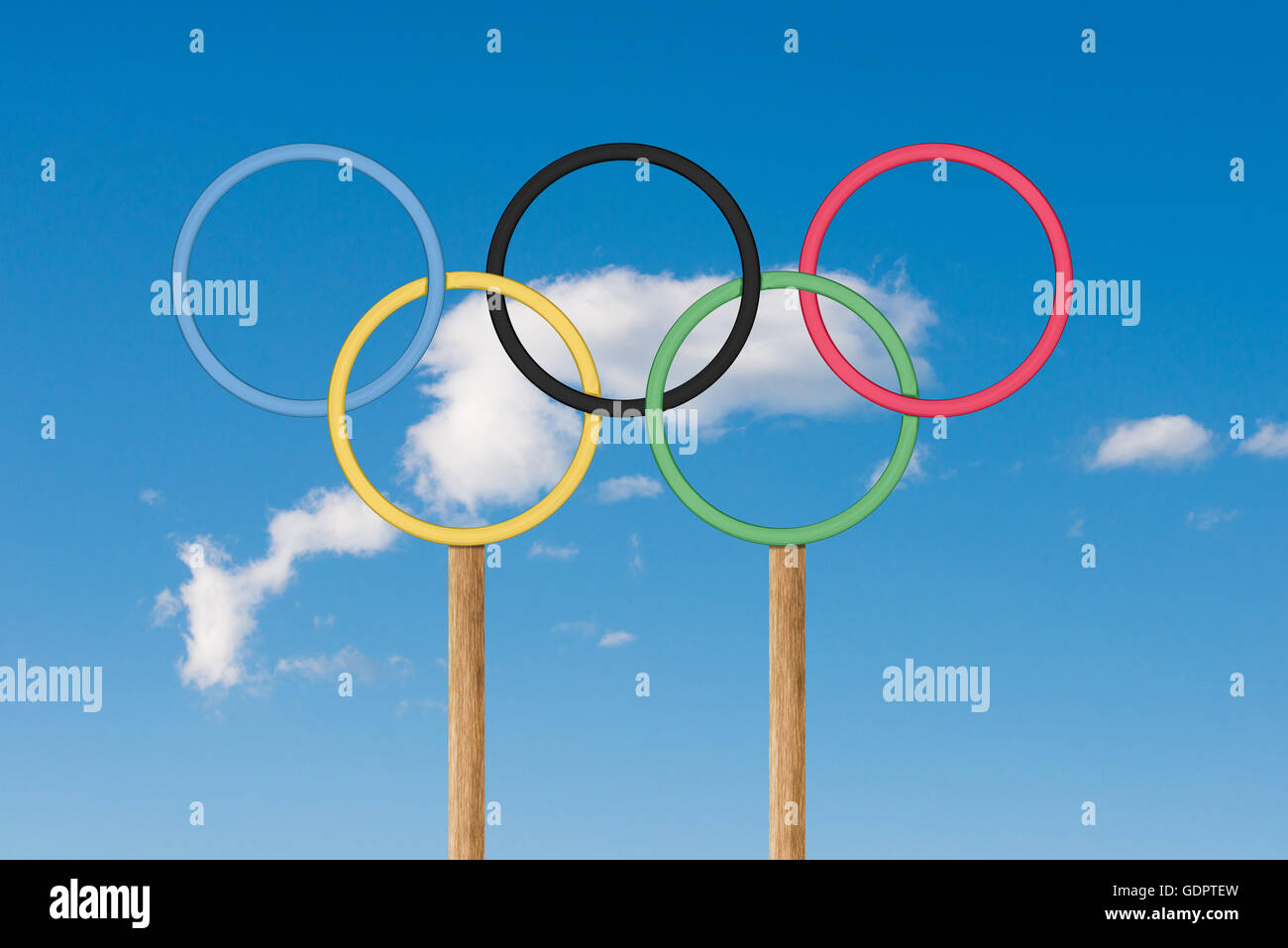 Olympic rings hi-res stock photography and images - Alamy