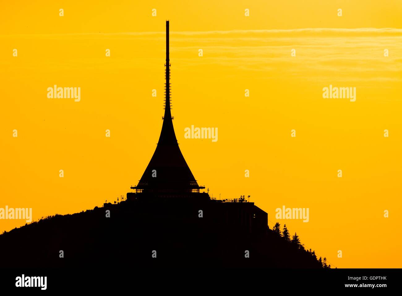 Television tower Jested Stock Photo - Alamy