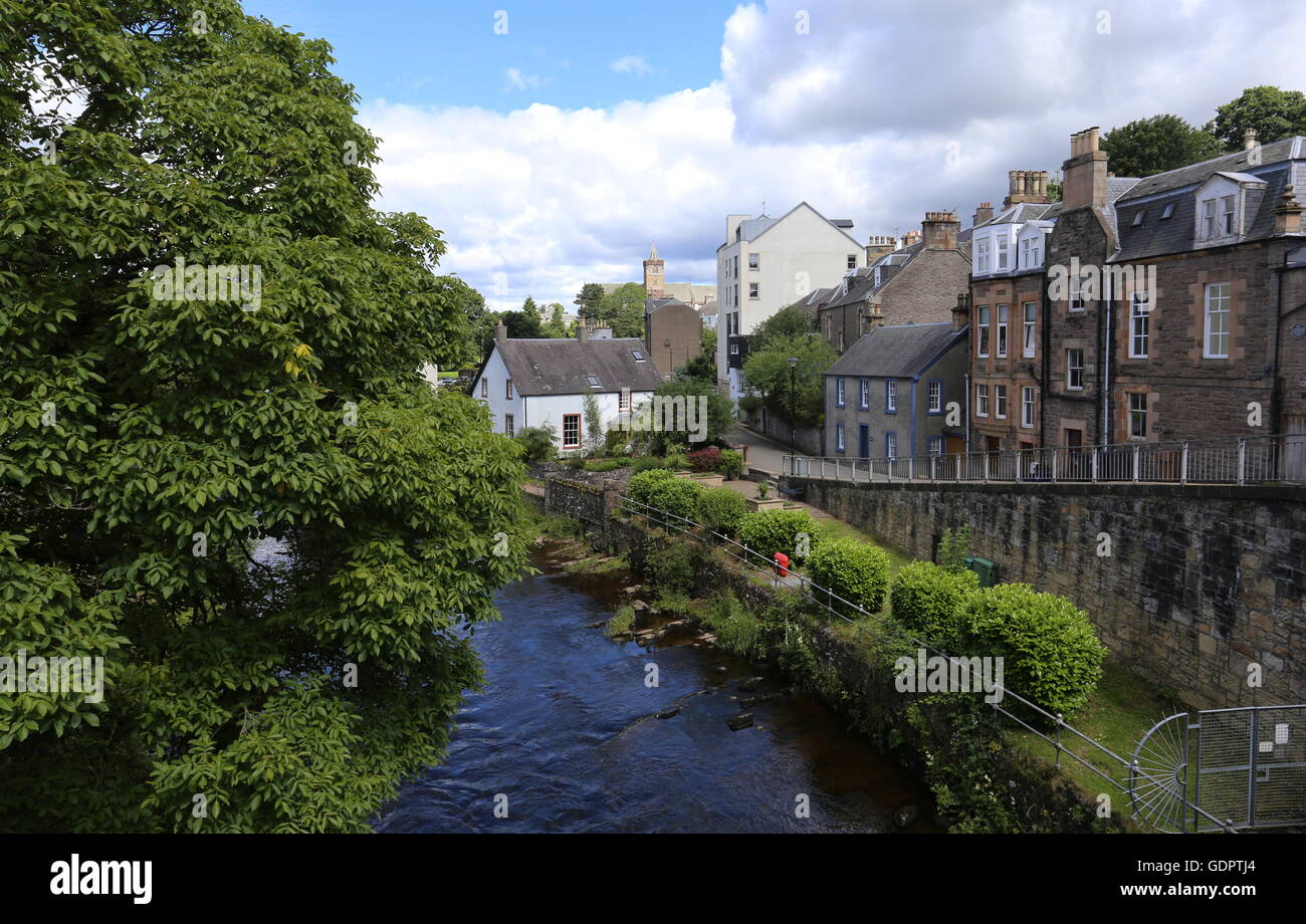 Allan Water in Dunblane Scotland July 2016 Stock Photo - Alamy