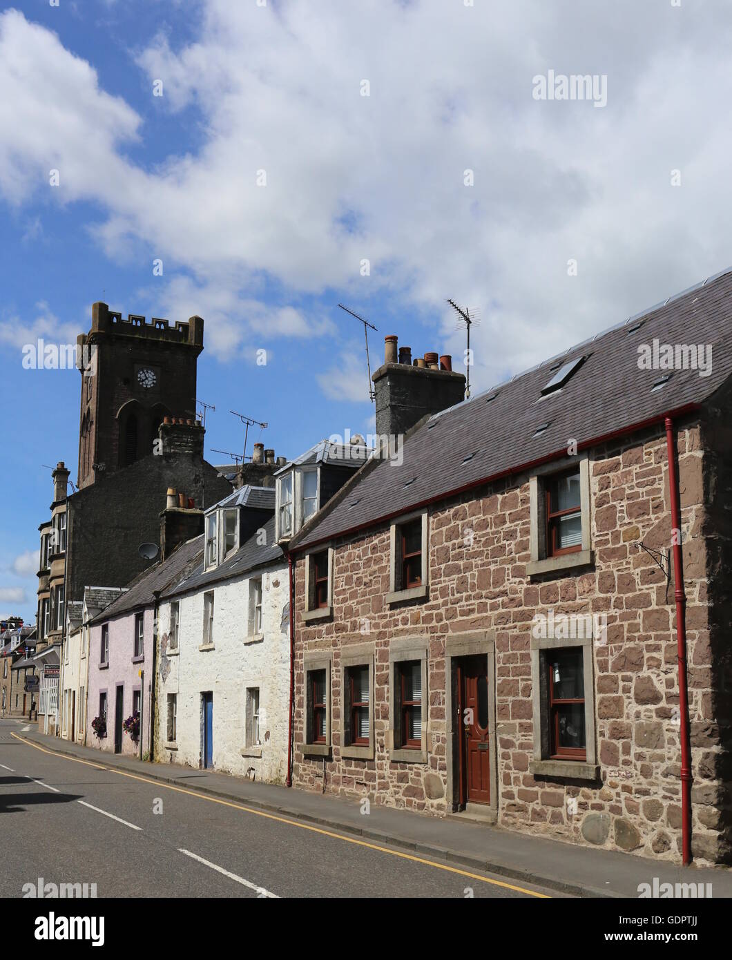 Doune street scene Scotland July 2016 Stock Photo - Alamy
