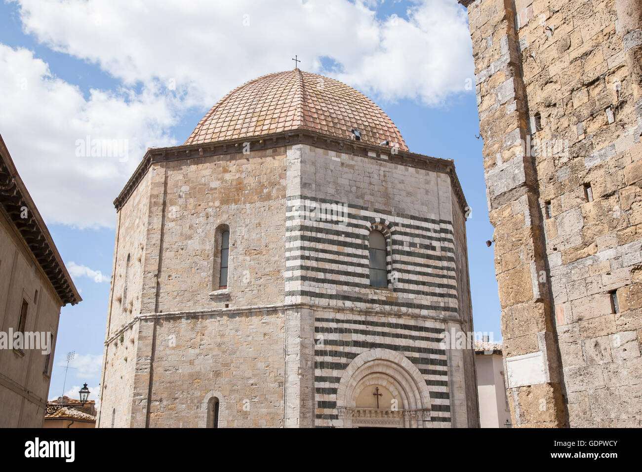 Cathedral Church Baptistery, Volterra; Tuscany; Italy Stock Photo - Alamy