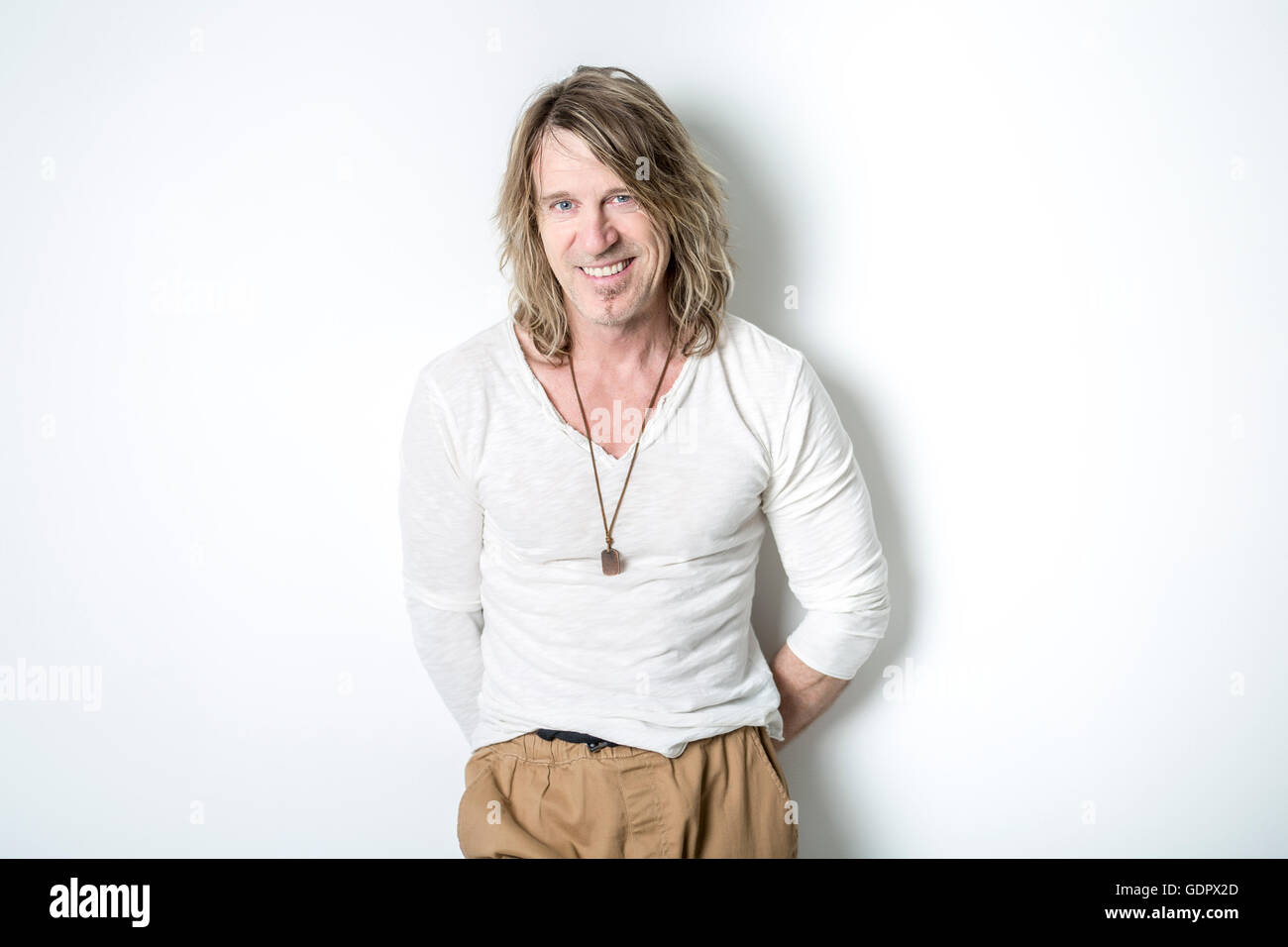 Portrait of a man in studio Stock Photo - Alamy