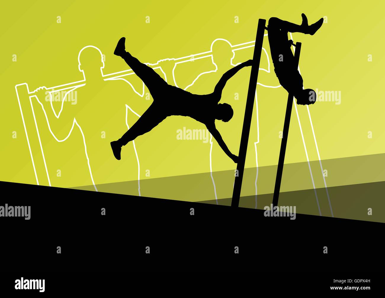 Press muscles Stock Vector Images - Alamy