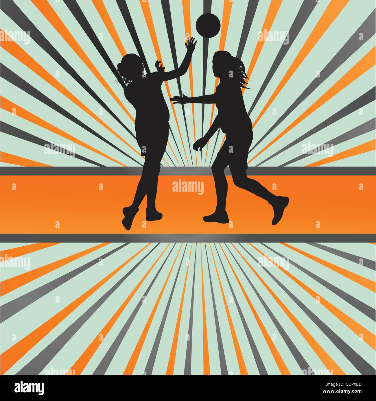 Women basketball vector background Stock Vector Image & Art - Alamy