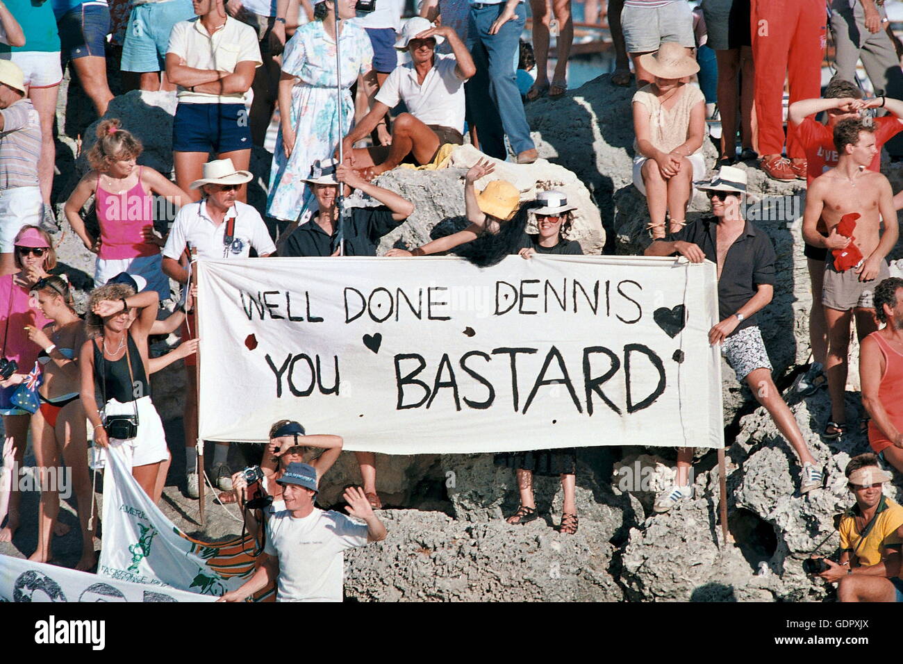 AJAXNETPHOTO. FEB 1987. FREMANTLE, WESTERN AUSTRALIA - AMERICA'S CUP ...