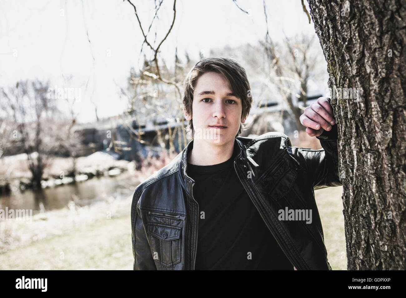 Leather teen hi-res stock photography and images - Alamy
