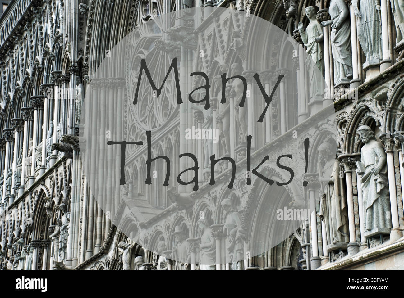 Many thanks image hi-res stock photography and images - Alamy