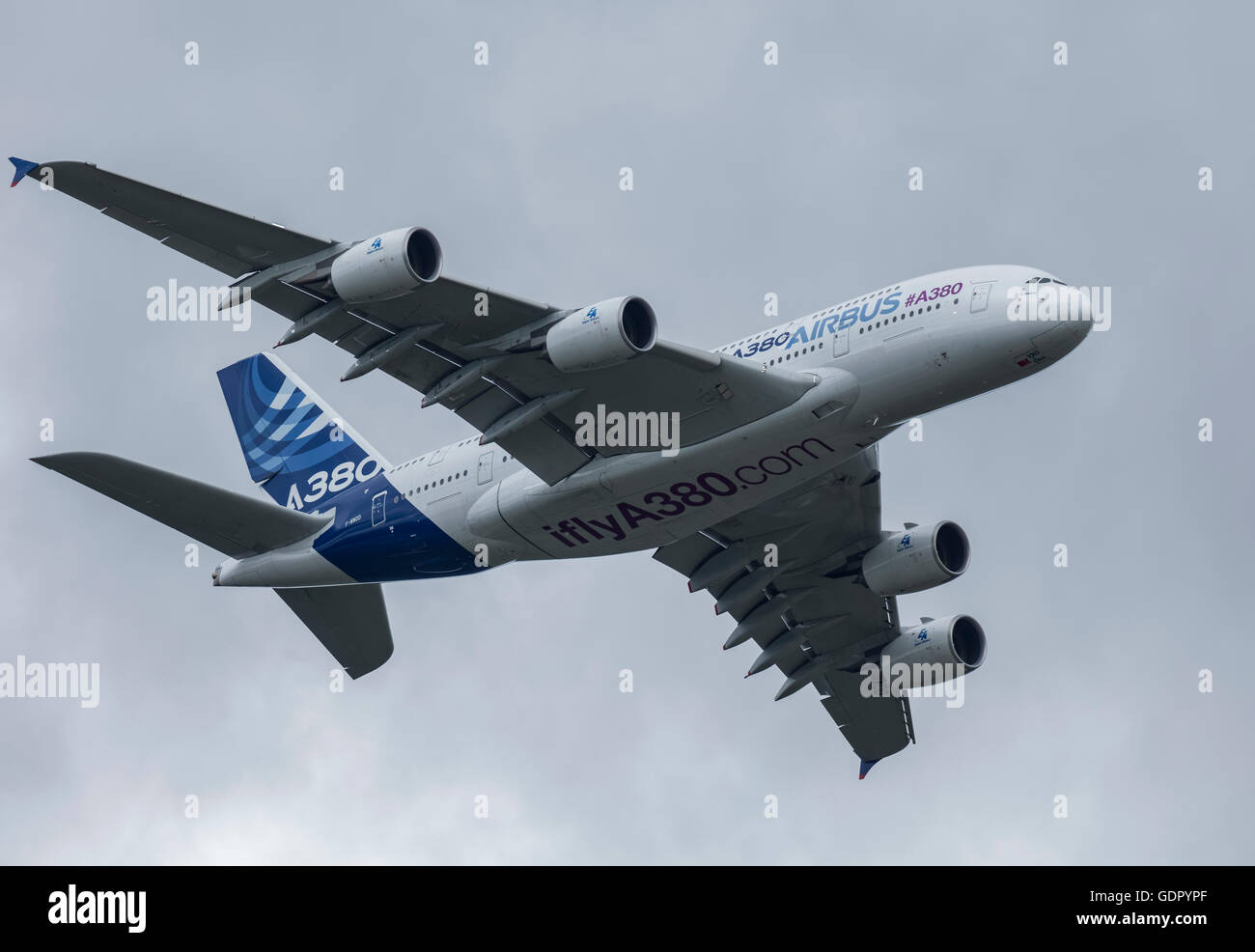 Airbus A380 Airplane in Flight in the sky Stock Photo - Alamy