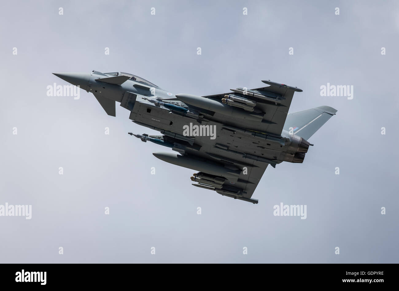 RAF Typhoon fighter plane in the sky Stock Photo - Alamy