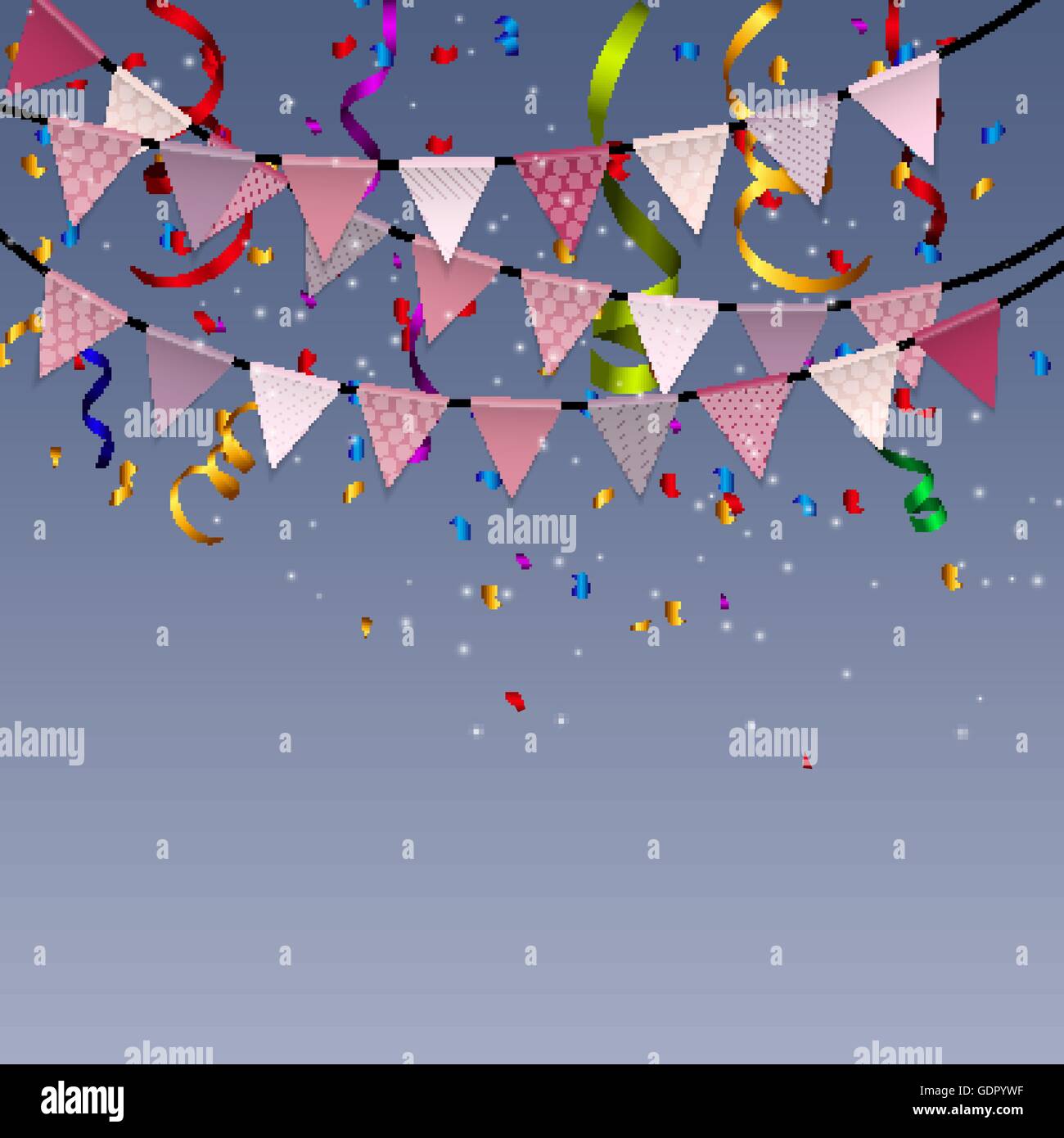 Party Background with Flags Vector Illustration Stock Vector Image ...