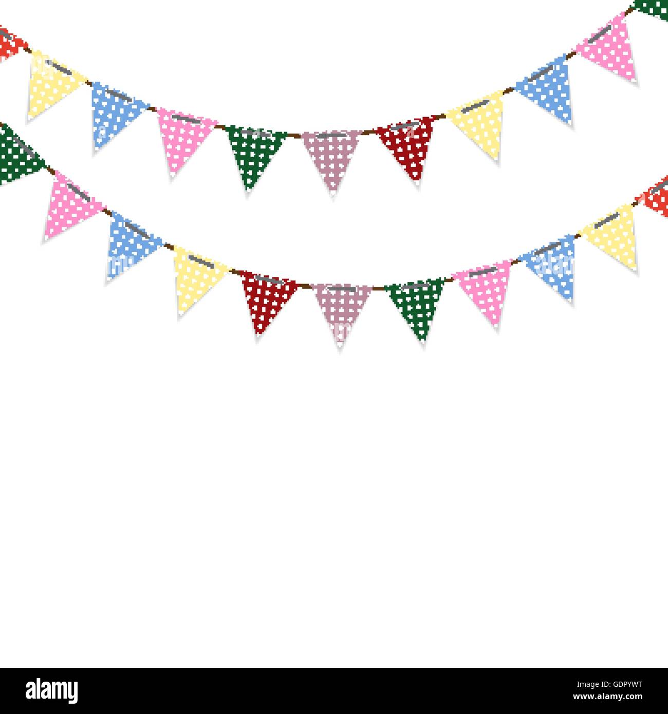 Party Background with Flags Vector Illustration Stock Vector Image ...