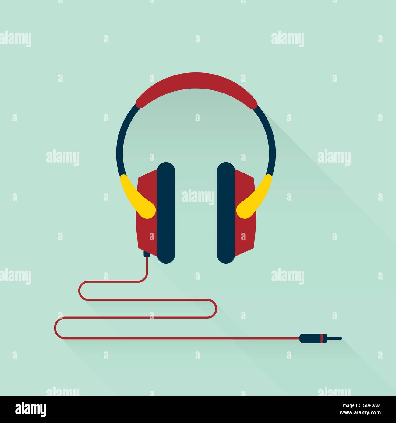 Headphone vector vector vectors hi-res stock photography and images - Alamy