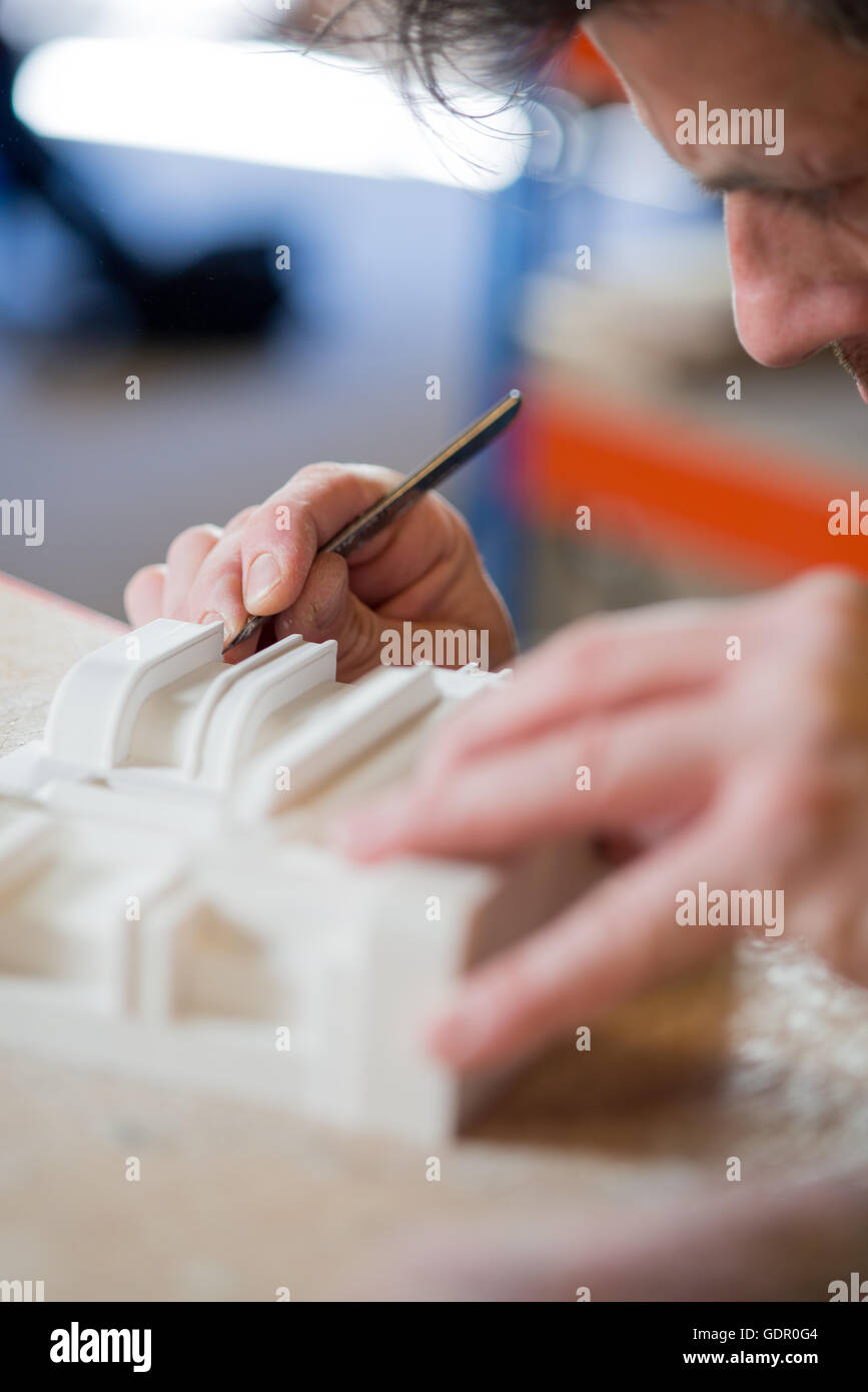 Plaster Model Carving Stock Photos & Plaster Model Carving Stock Images ...