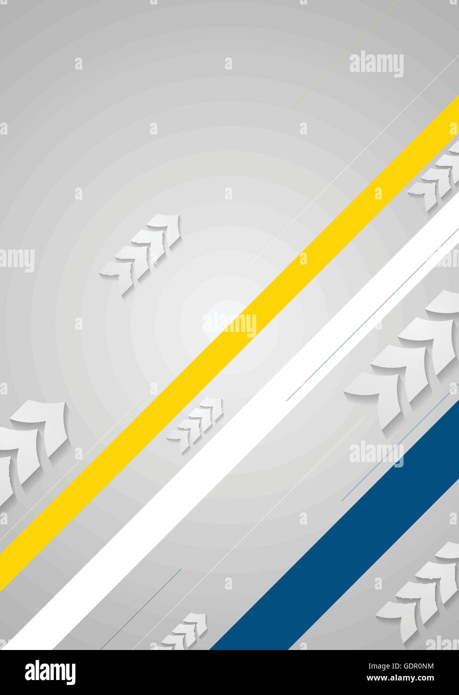Tech minimal background with arrows and stripes. Vector illustration ...