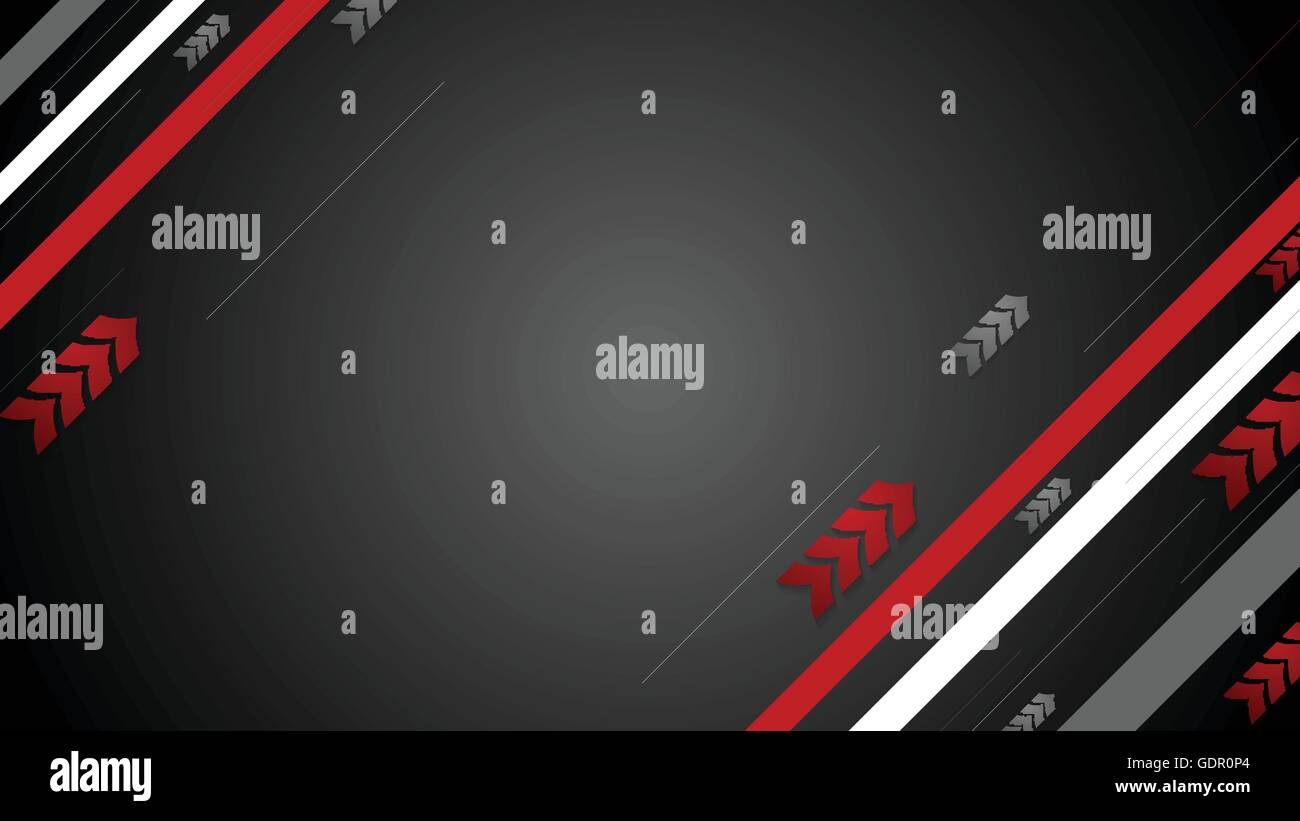 Abstract technology background with arrows. Vector hi-tech black ...