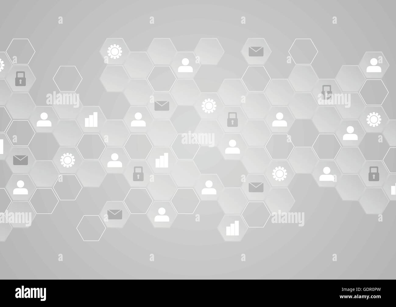 Light grey tech communication abstract background. Vector design Stock ...