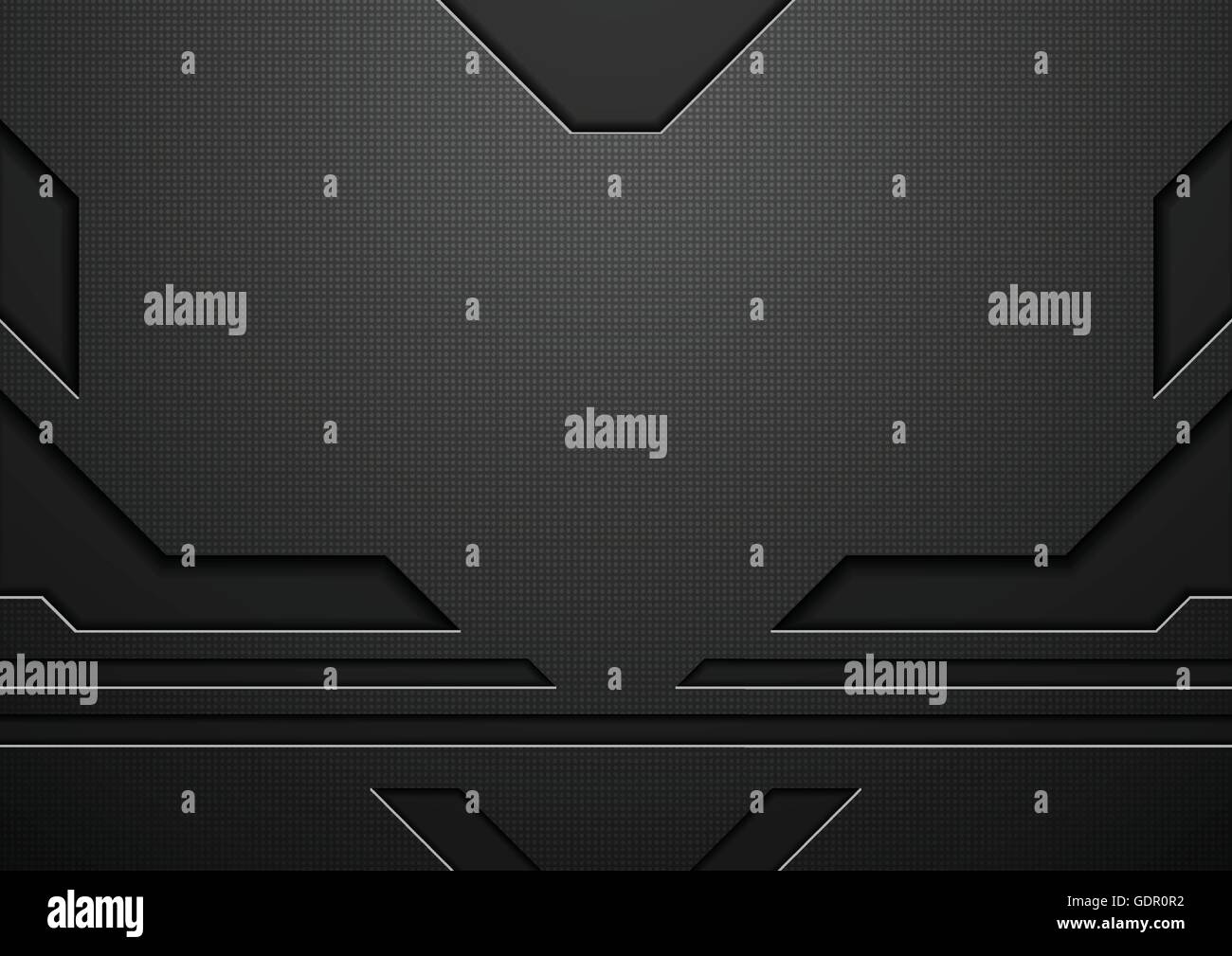 Abstract black technology concept graphic design. Vector template ...