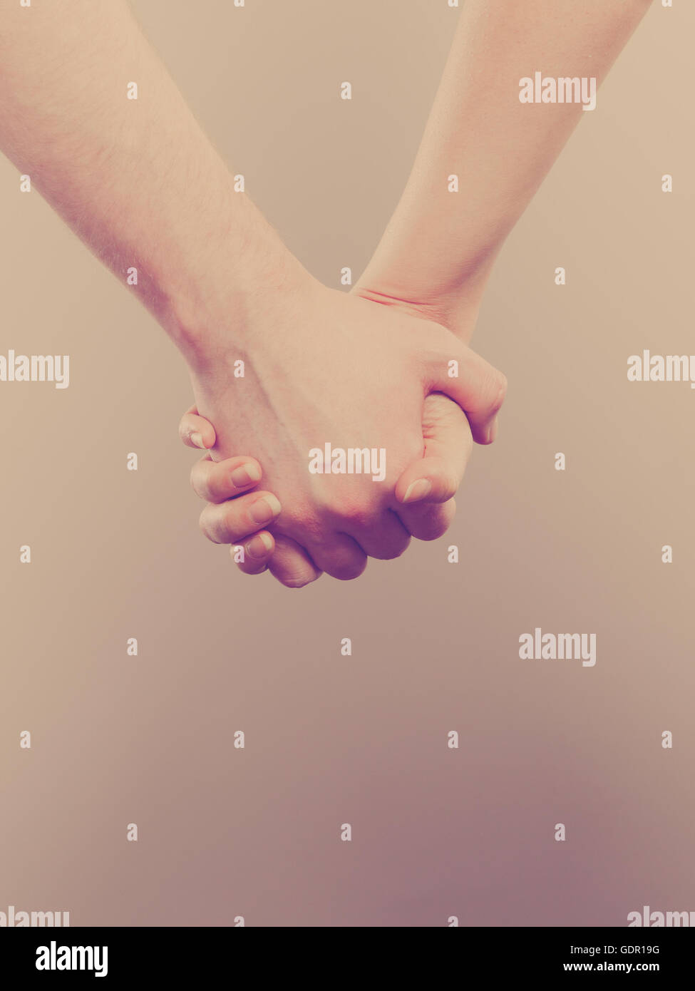 Symbols of love. Couple showing their connection and feelings by ...