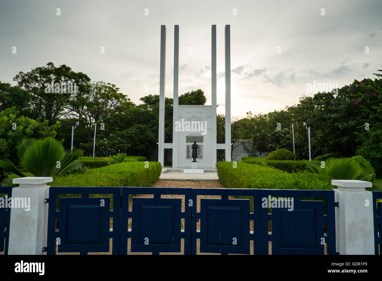 The French War Memorial in Pondicherry, India Stock Photo - Alamy
