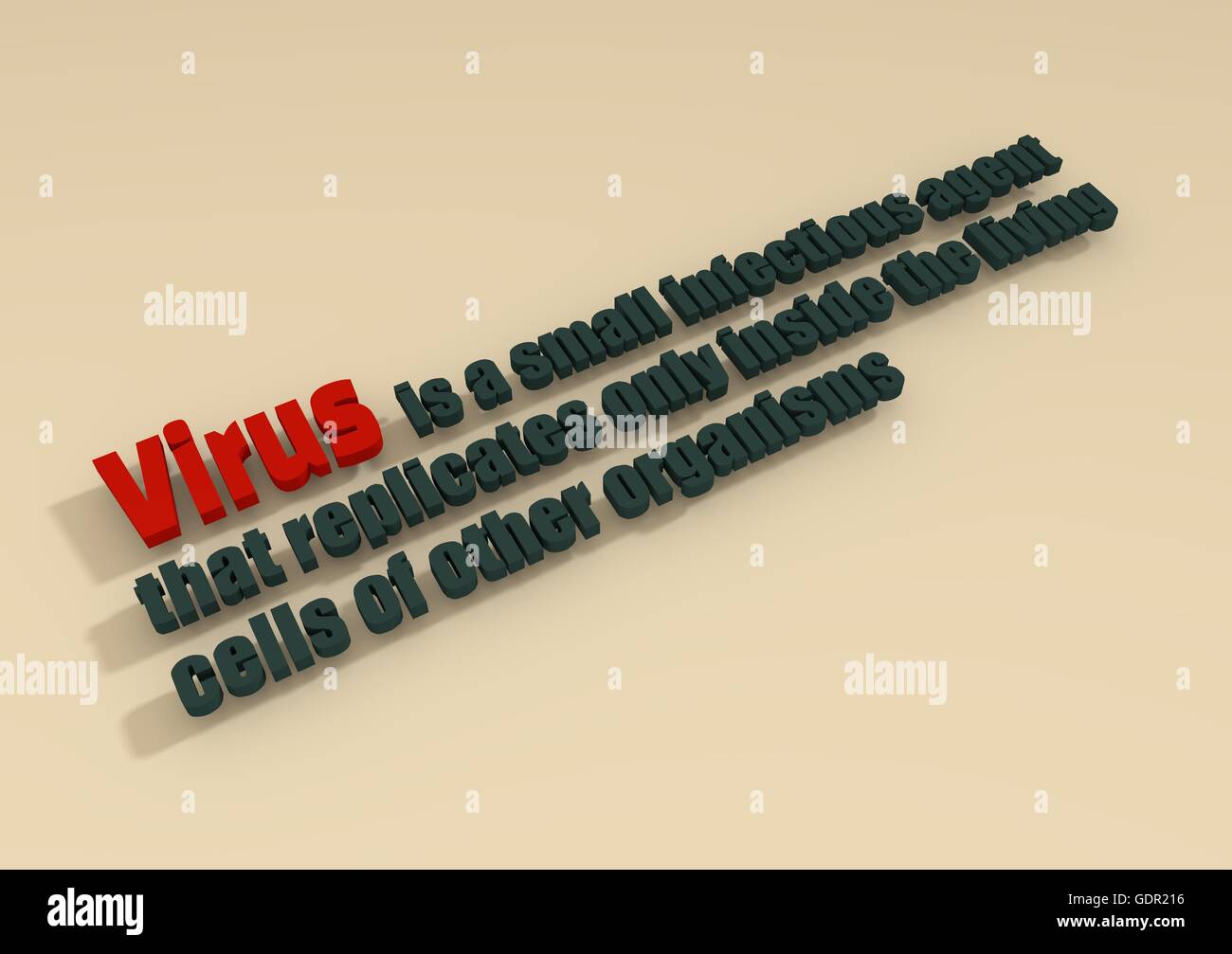 virus description dictionary text Stock Photo - Alamy