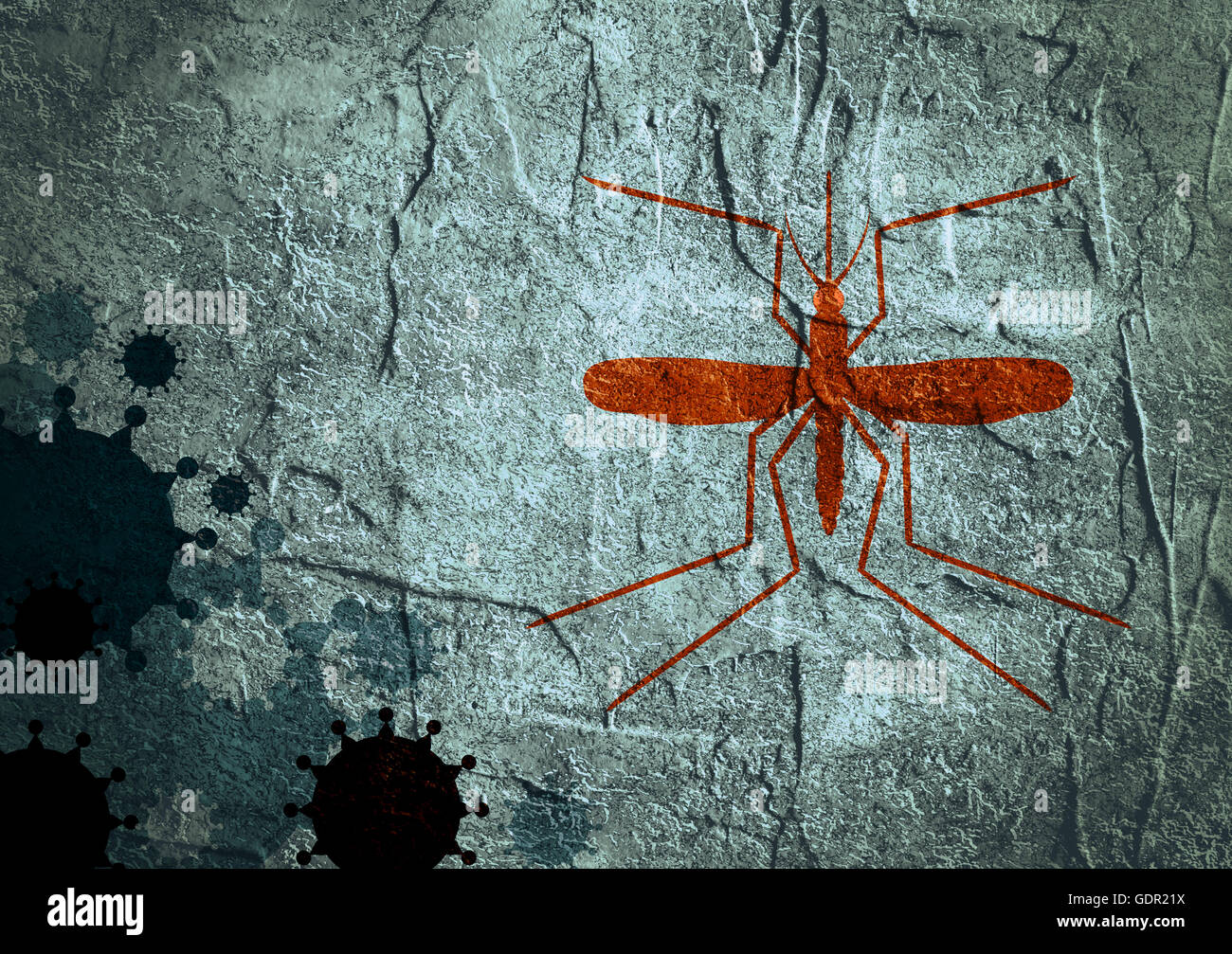 Brochure, report or flyer design background. Virus diseases relative ...