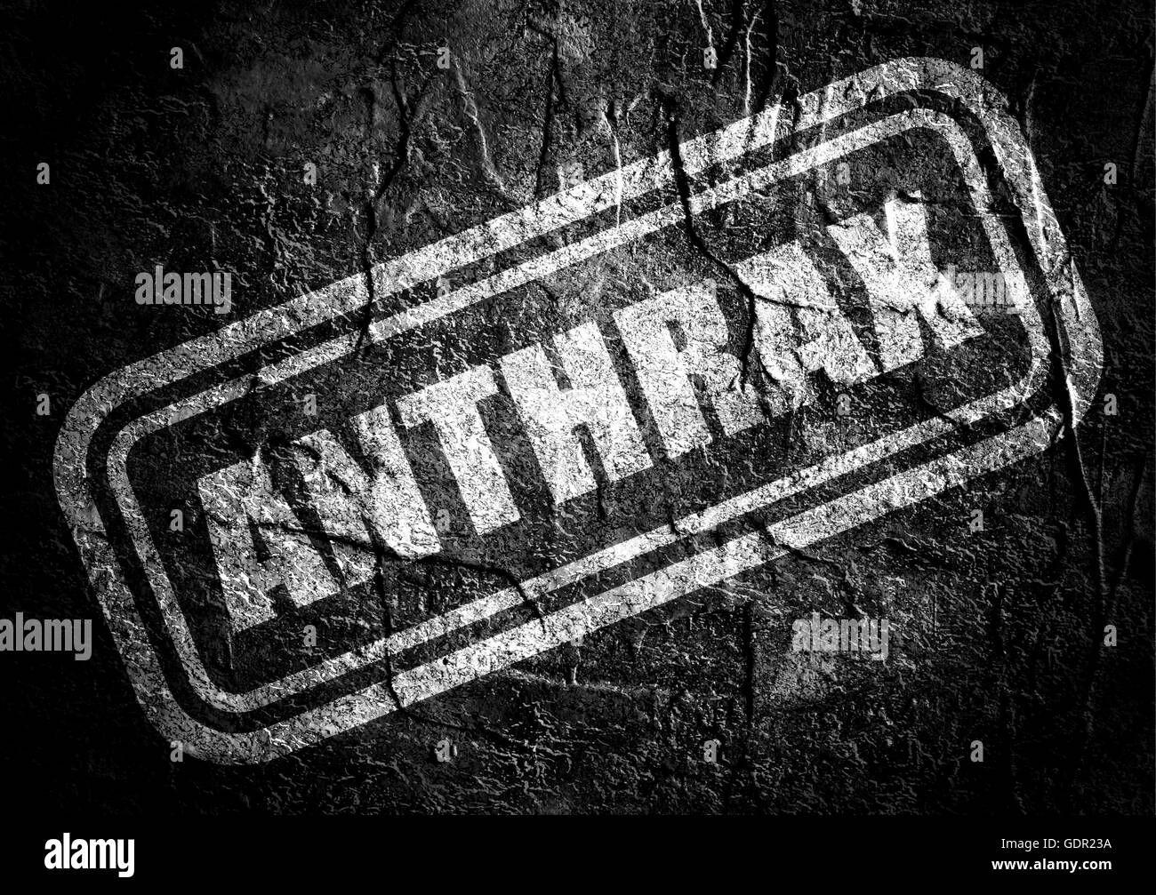 stamp with anthrax text over grunge background Stock Photo - Alamy
