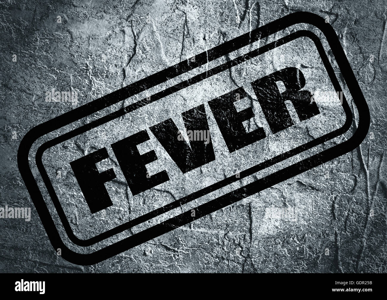 stamp with fever text over grunge background Stock Photo - Alamy