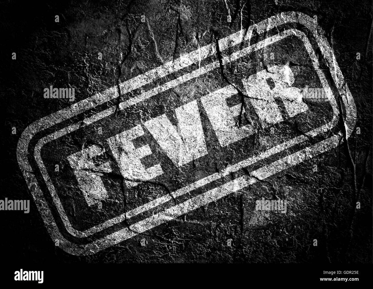 stamp with fever text over grunge background Stock Photo - Alamy