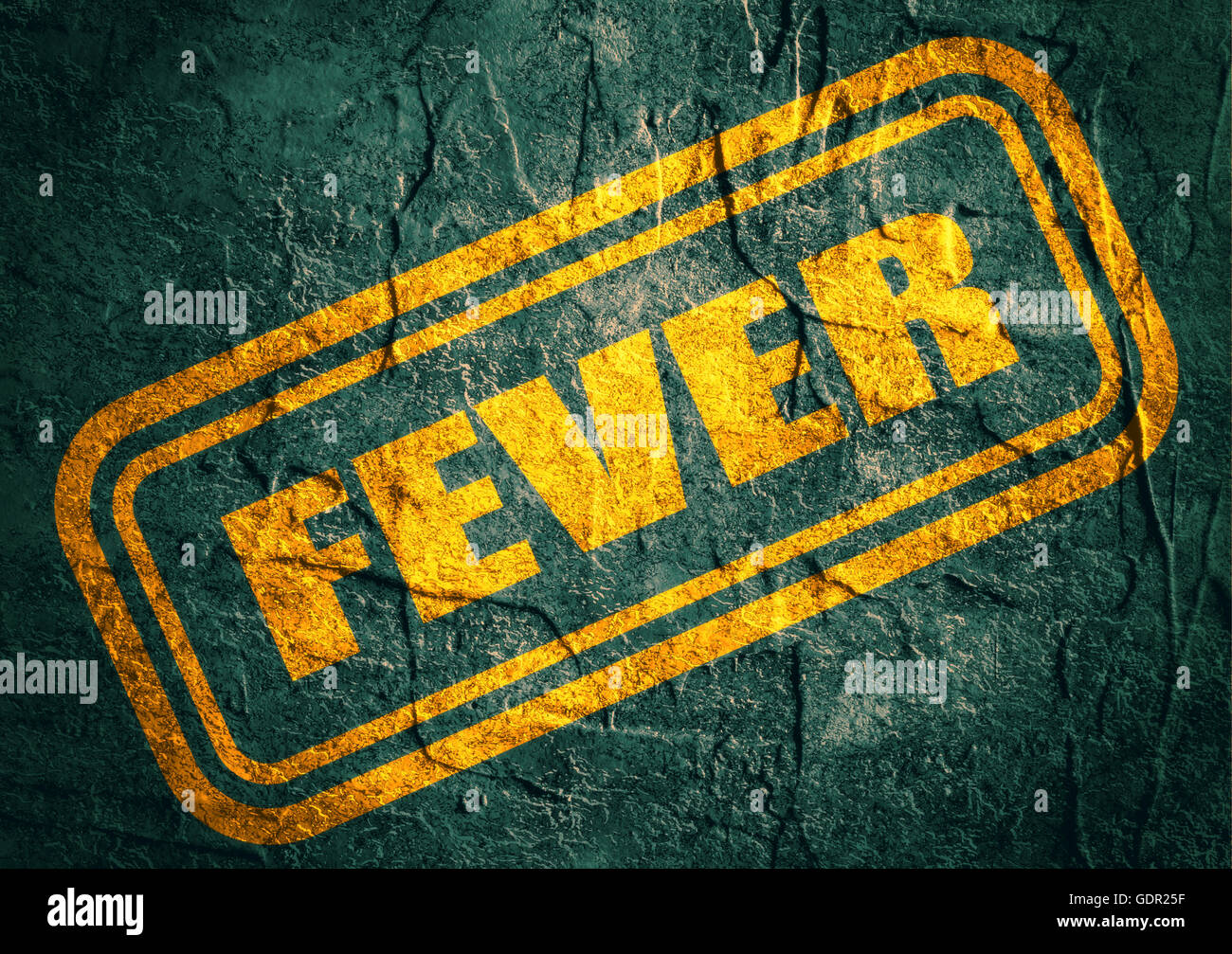 stamp with fever text over grunge background Stock Photo - Alamy