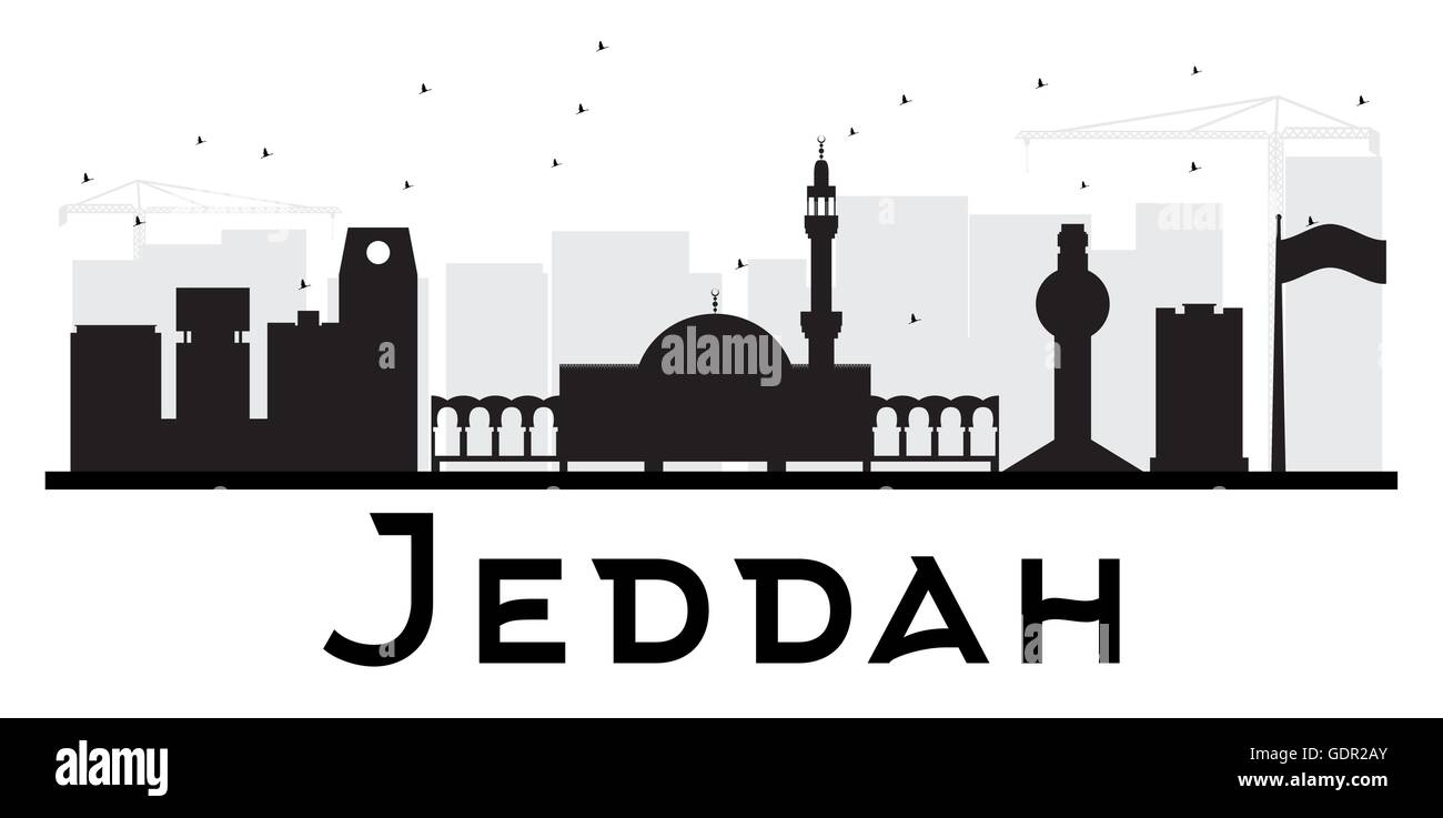 Jeddah city skyline black white hi-res stock photography and images - Alamy