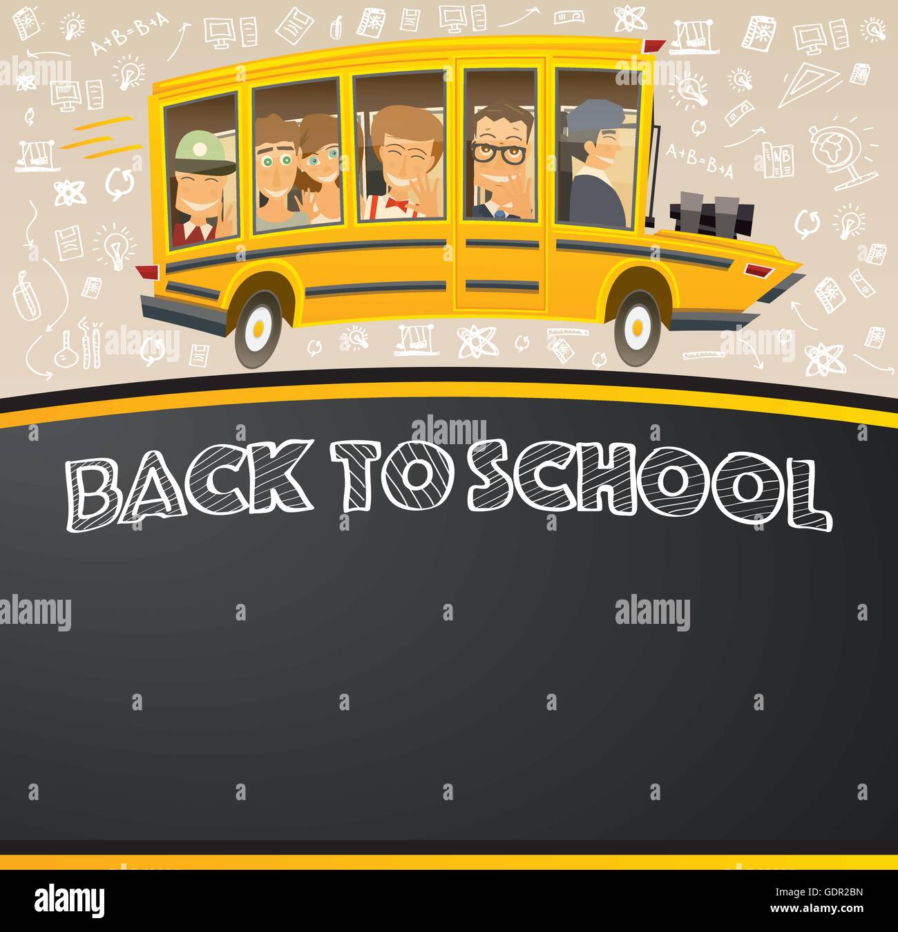 Student school girl on Stock Vector Images - Alamy