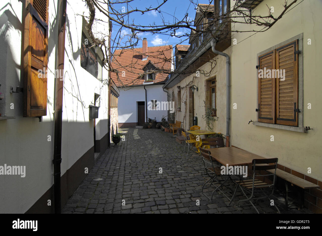 geography / travel, Germany, Rhineland-Palatinate, Speyer, alley in old ...
