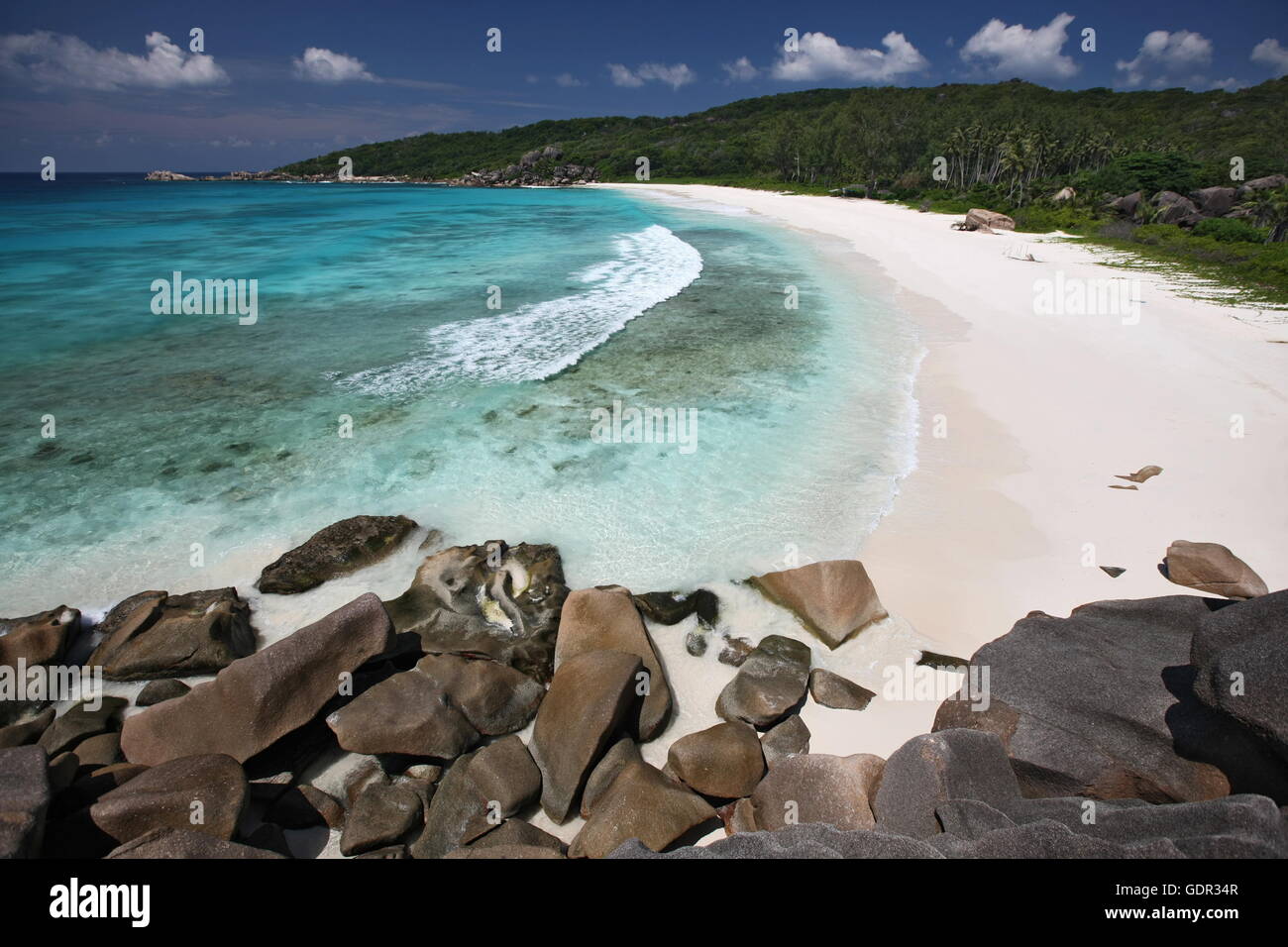 geography / travel, Seychelles, La Digue, Grand Anse Beach ...